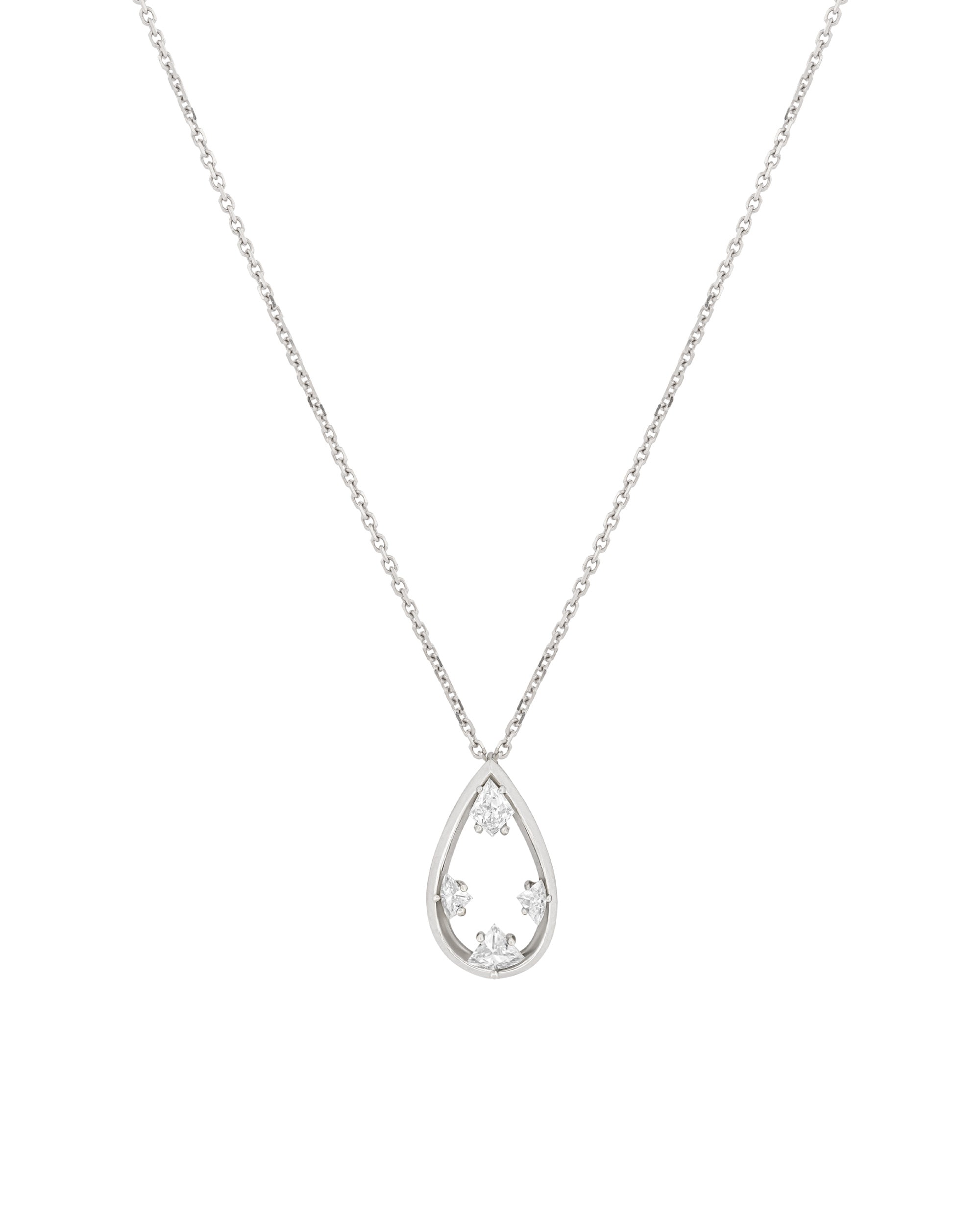 PROCESS 18k Empty Tears Diamond Pendant Necklace – Bernard James